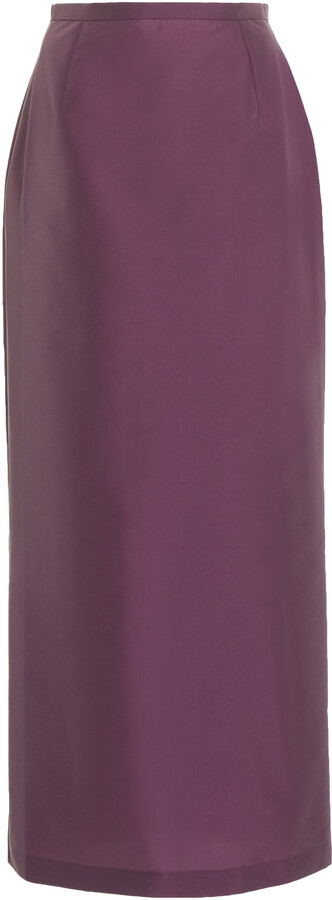 Bernadette Antwerp - Women's Norma Taffeta Midi Skirt - Purple - Moda ...