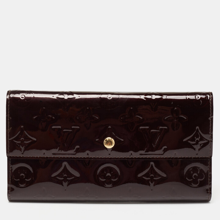 Louis Vuitton Amarante Monogram Vernis Sarah Wallet - ShopStyle