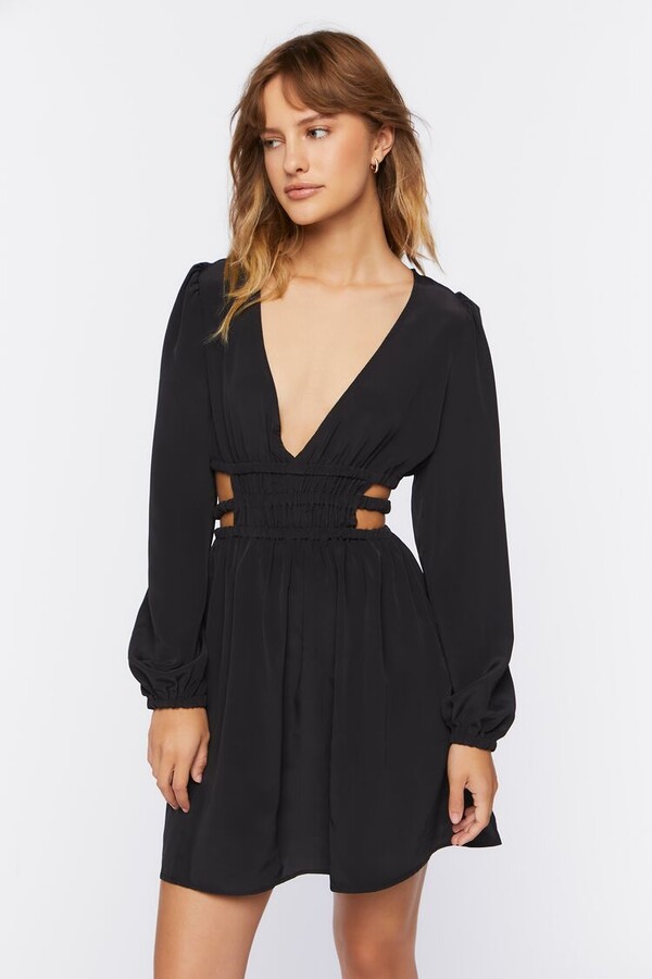 Forever 21 Plunging Caged Mini Dress - ShopStyle