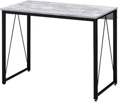 TOSWIN Industrial Style Zaidin Rectangular Writing Desk Wooden Table ...