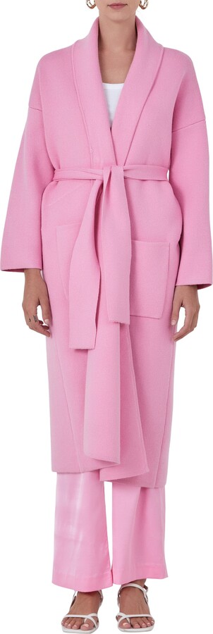 Endless Rose Longline Tie Belt Cardigan - ShopStyle