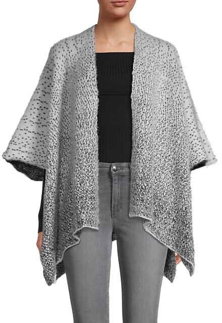 Vince Camuto Speckle-Knit Topper Cape - ShopStyle Women's Fashion