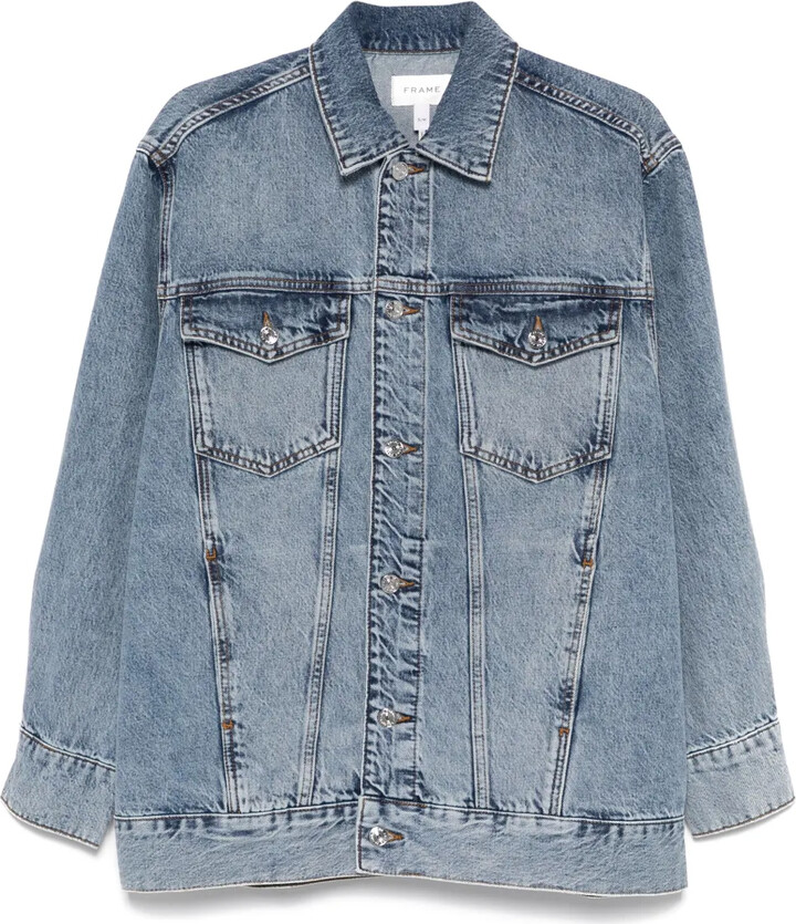 Frame The Extended denim jacket - ShopStyle