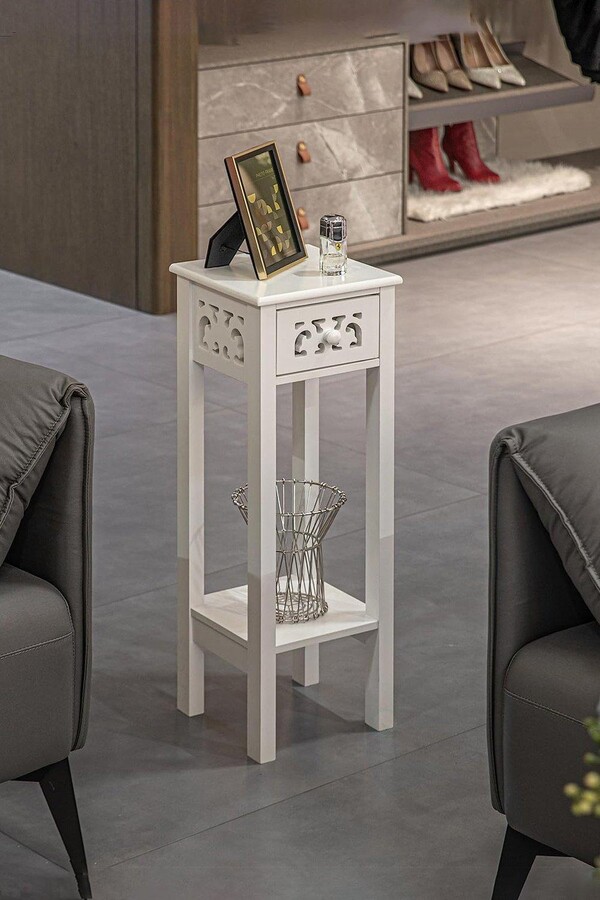 Living and Home French Style Small Slim Accent Side Table - ShopStyle