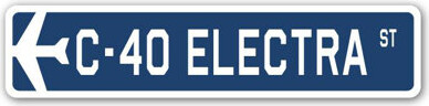 Trinx Blanding C-40 Electra Air Force Aircraft Military Aluminum Street Sign - ShopStyle Garden ...