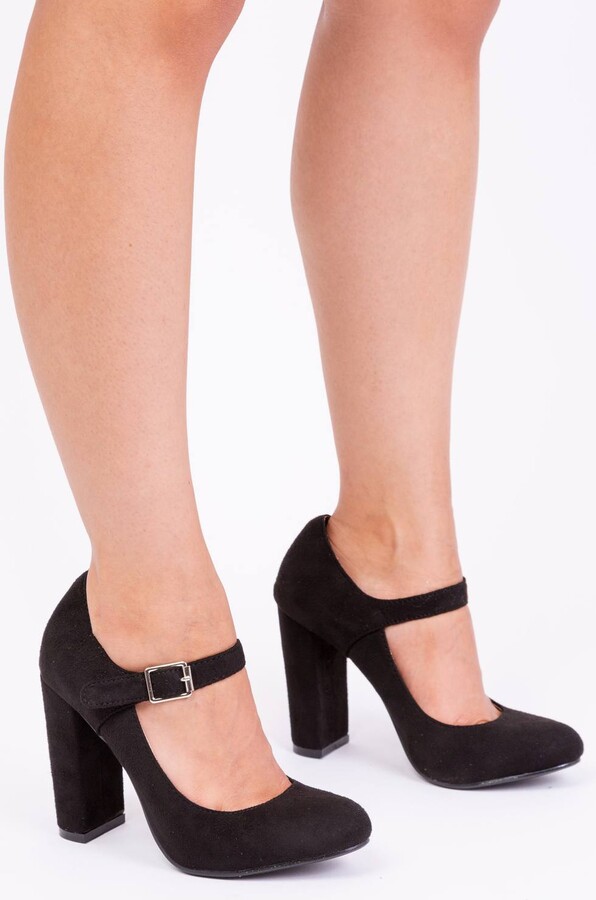 Where's That From 'Michelle' Block High Heel Pump - Black - ShopStyle