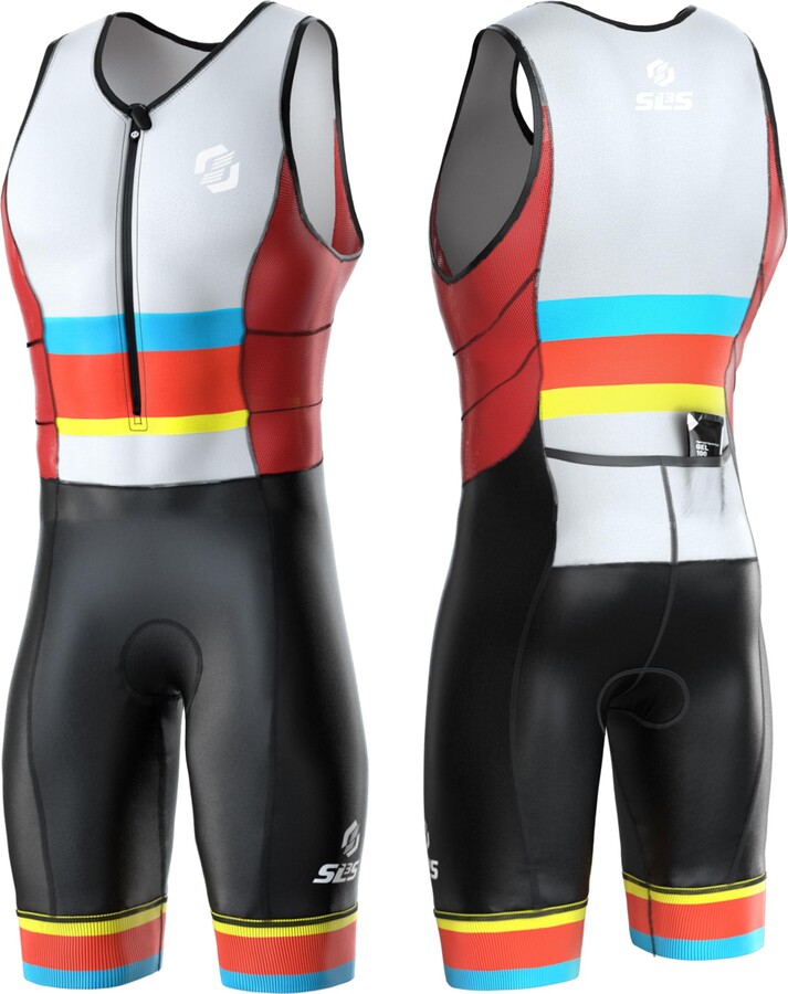 SLS3 Triathlon Suits Men - Durable FRT Tri Suit - Sleeveless Trisuit ...