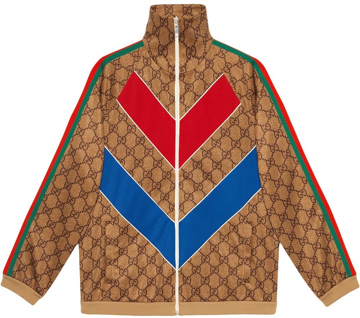 Gucci GG technical jersey jacket - ShopStyle