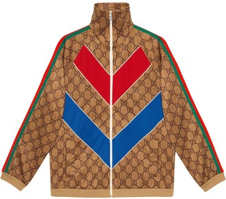 Gucci GG technical jersey jacket - ShopStyle