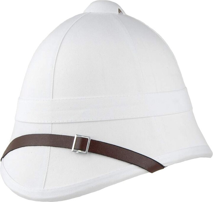 Village Hats British Foreign Service-Zulu War Pith Helmet - White Large ...