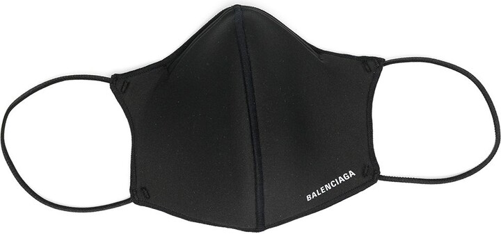 Balenciaga Logo Print Face Mask - ShopStyle