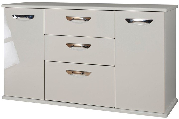 SWIFT Neptune Ready Assembled High Gloss Large Sideboard - Grey - ShopStyle