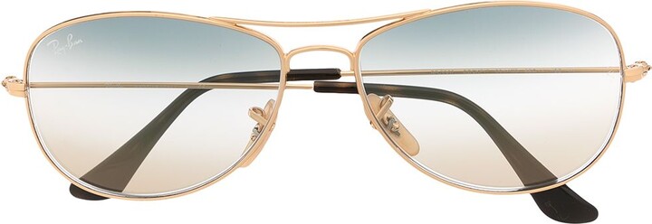 Ray-Ban Cockpit Bi-Gradient aviator-frame sunglasses - ShopStyle
