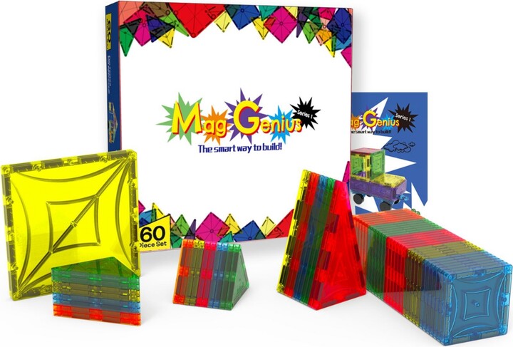Mag-Genius Magnetic Building Blocks 60 Piece Set - ShopStyle Puzzles