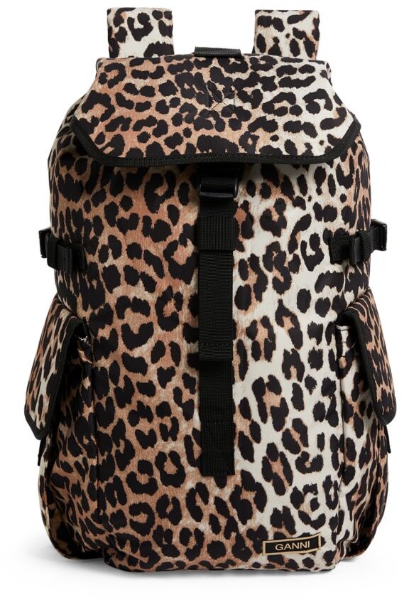 Ganni Leopard Print Backpack - ShopStyle