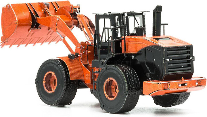 Model Kit Wheel Loader Orange and Black (Challenging Difficulty) Steel ...