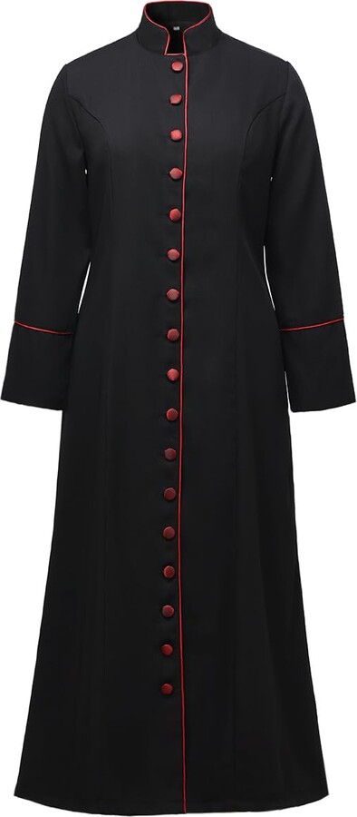 BLESSUME Women Choir Roman Cassock Robe Women's Clergy Pulpit ...