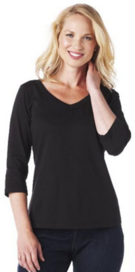 Carroll Reed® V-Neck Top - ShopStyle Plus Size Sweaters