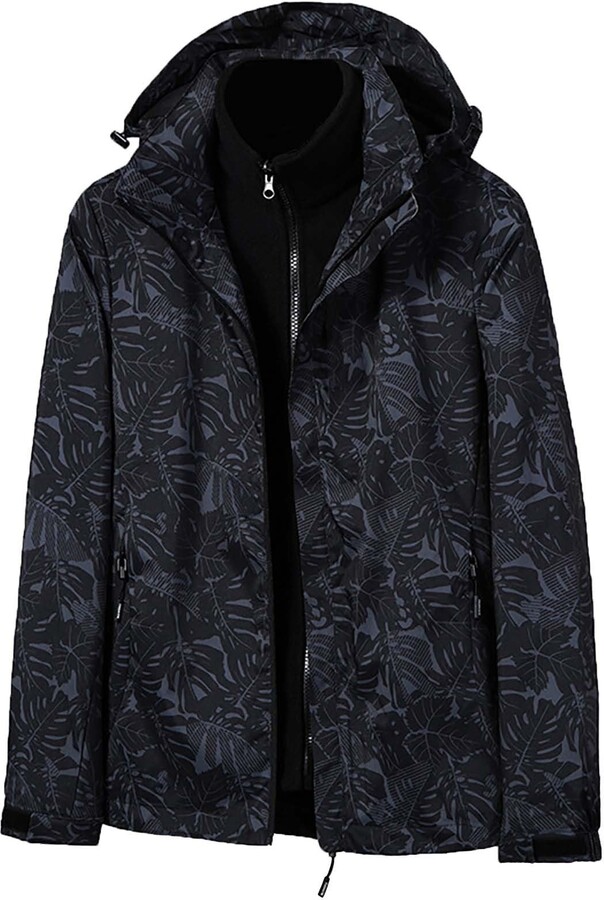 HANXIULIN College Men's Three-in-One Two Piece Jacket for Men - ShopStyle