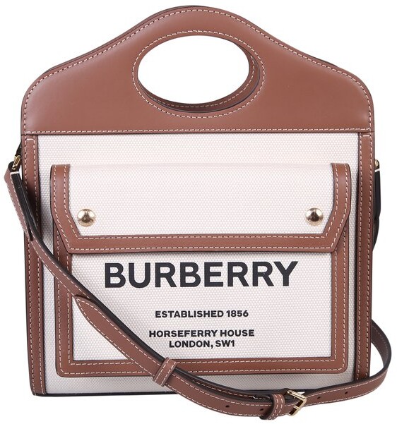 Burberry Mini Two-Tone Pocket Bag - ShopStyle