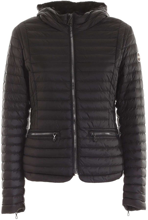 Colmar Hooded Down Jacket In Black - ShopStyle