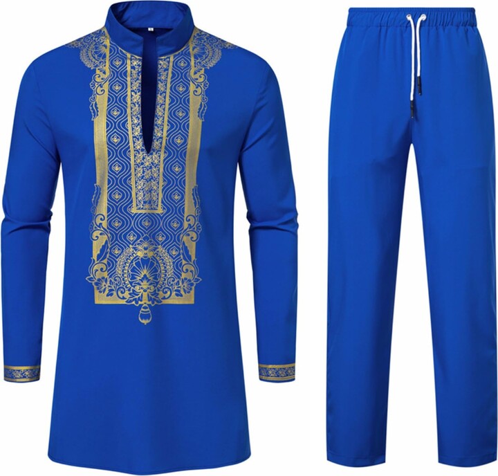 COOFANIN Valentines Day Accessories Kaftan for Men Beach Long Sleeve ...