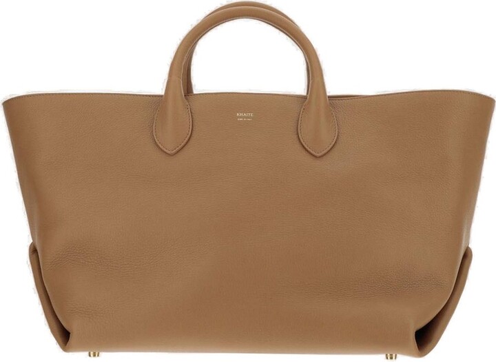 KHAITE Logo Embossed Tote Bag - ShopStyle
