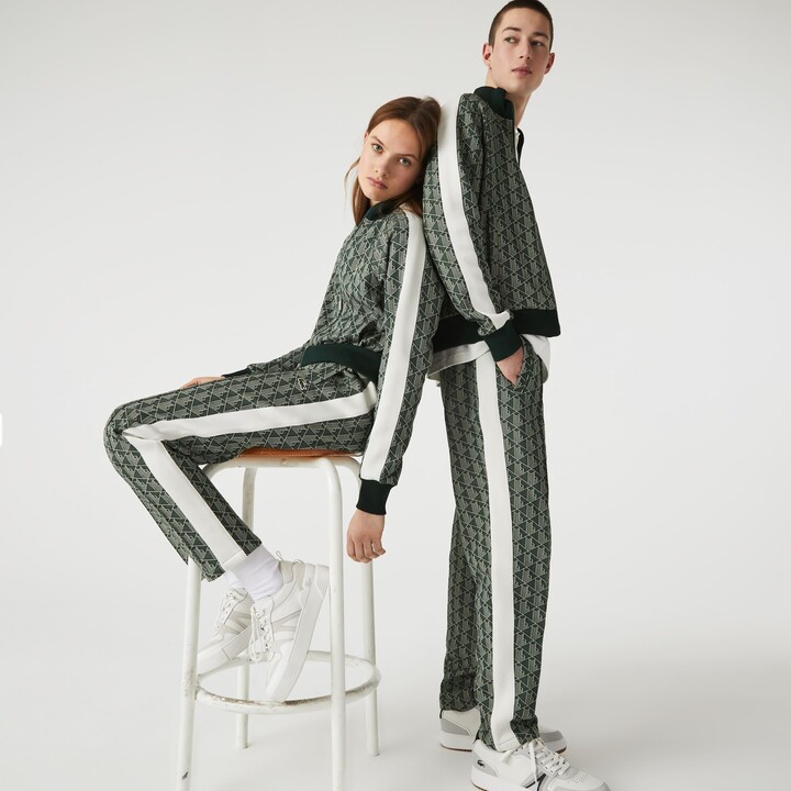 Lacoste Unisex LIVE Monogram Jacquard Tracksuit Pants - ShopStyle