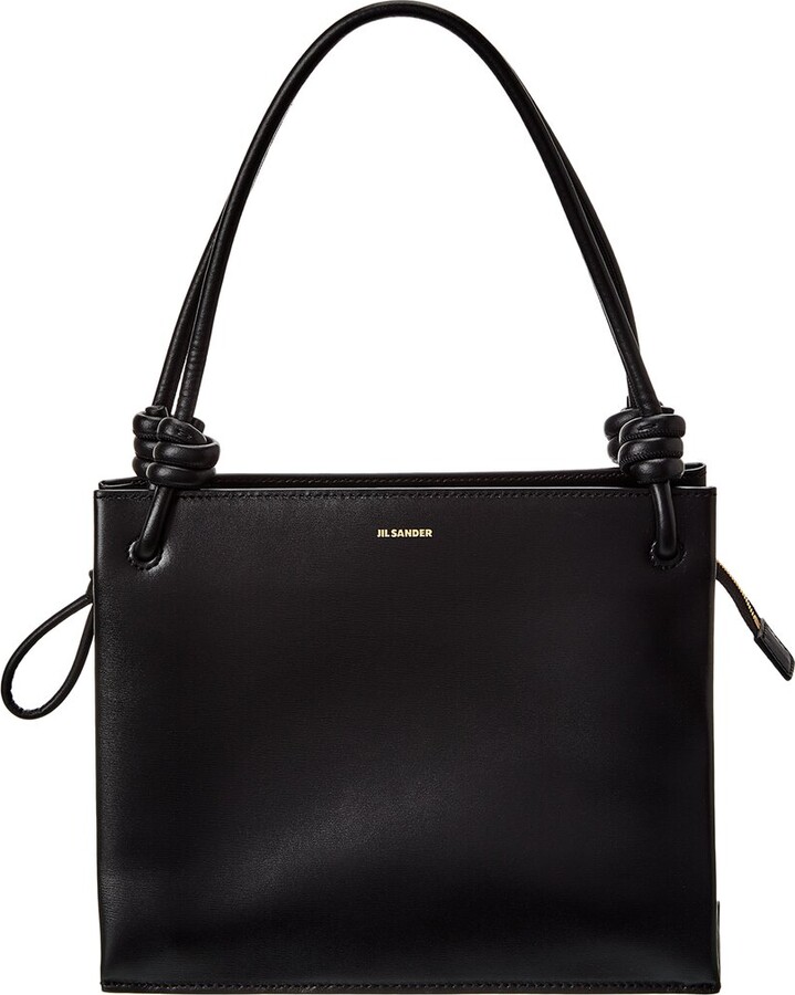 Jil Sander Giro Medium Leather Shoulder Bag - ShopStyle