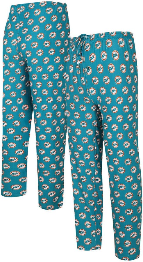 Men's Concepts Sport Aqua Miami Dolphins Gauge Throwback Allover Print ...