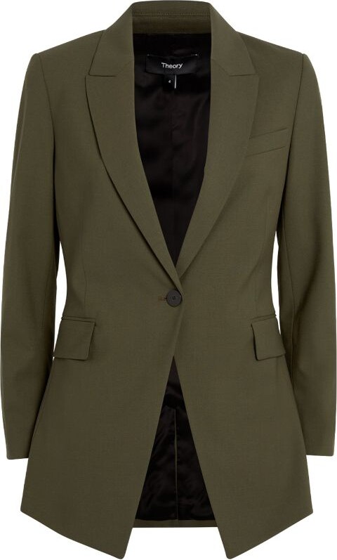 Theory Wool Etiennette Jacket - ShopStyle