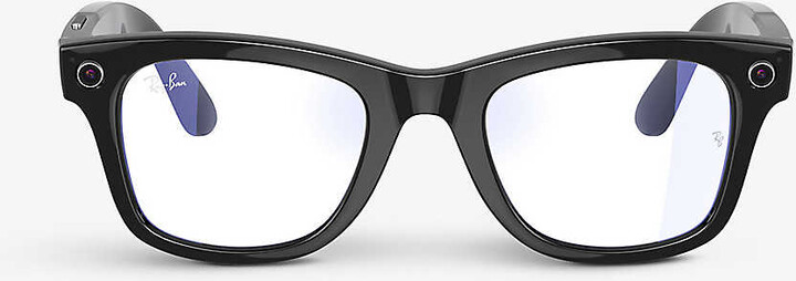 Ray-Ban Stories RW4002 Wayfarer square-frame acetate smart glasses ...