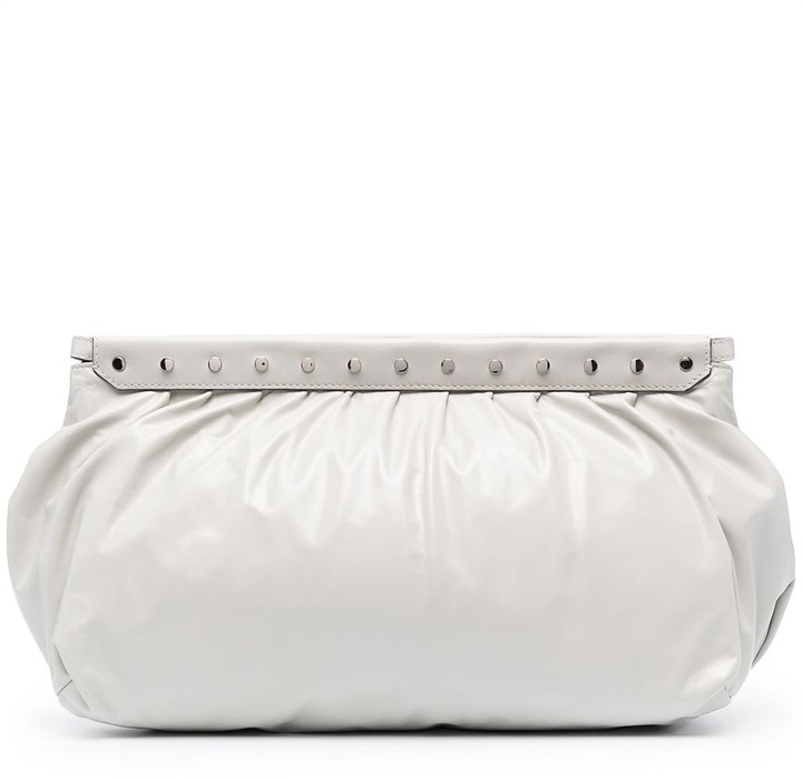 Isabel Marant Luz padded clutch bag - ShopStyle