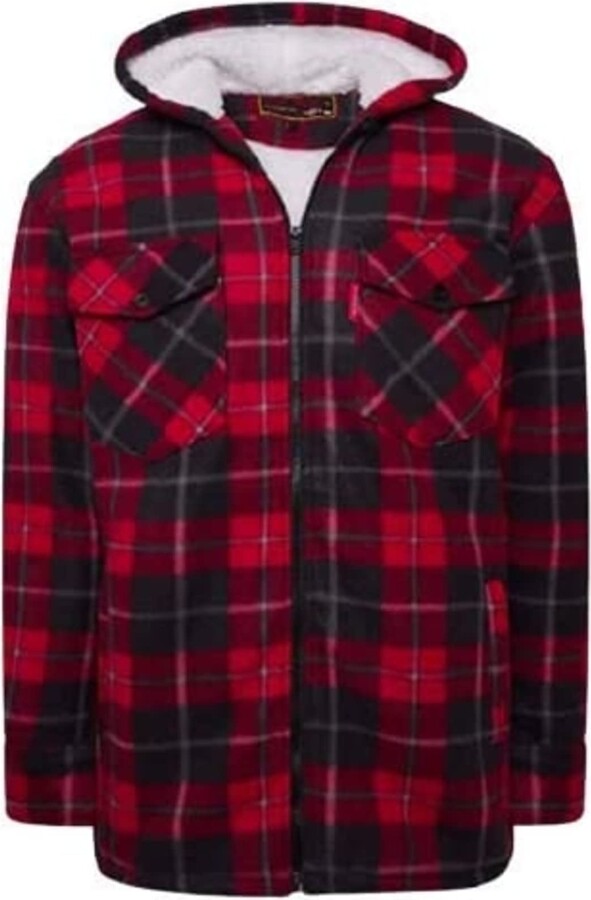 Generic Men's Women's Thermal Check Shirt Fleece Padded Lumberjacket ...