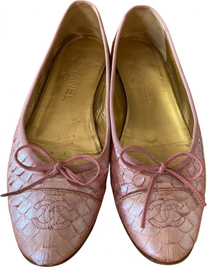 Chanel Python ballet flats - ShopStyle