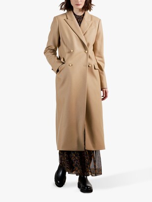 Ted Baker Red Wool Coat - ShopStyle