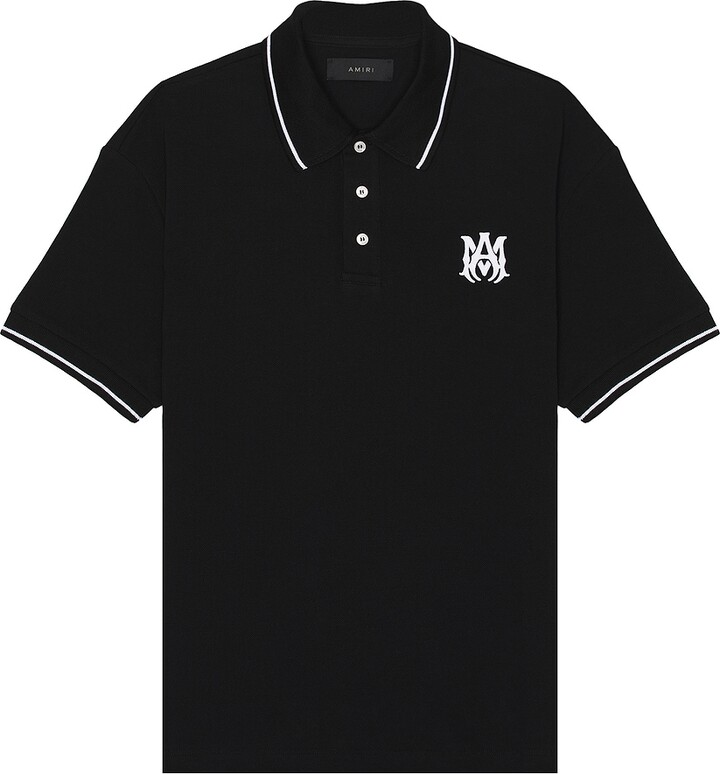 Amiri Ma Core Logo Polo in Black - ShopStyle