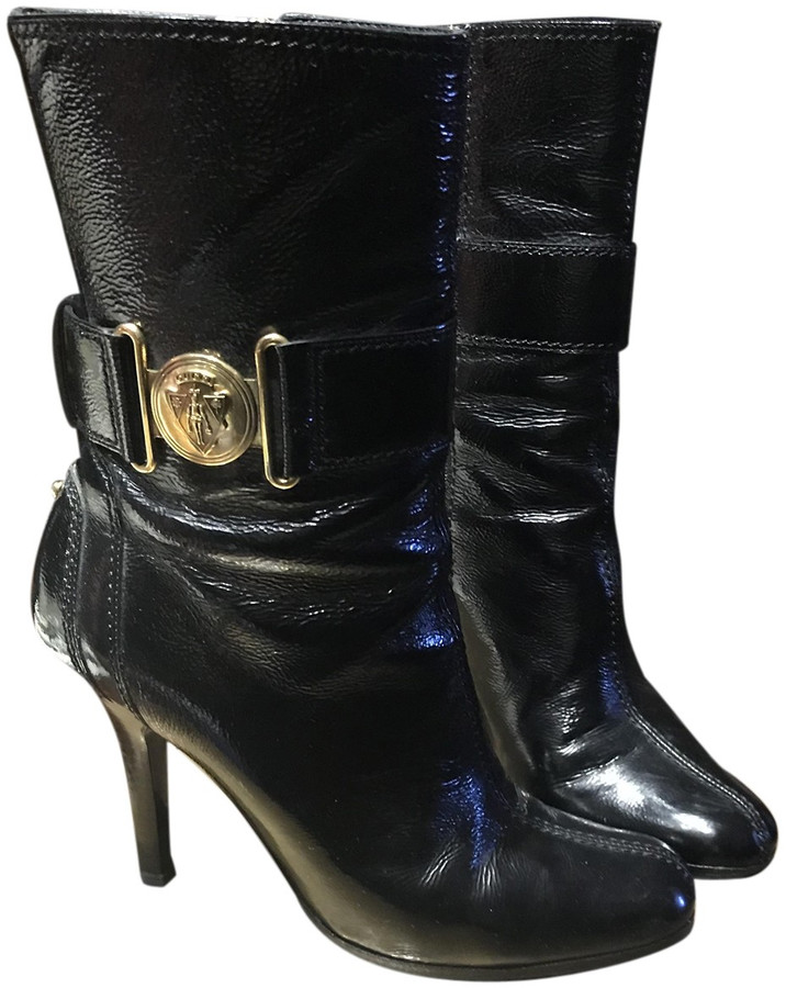 Gucci Black Patent leather Ankle boots - ShopStyle