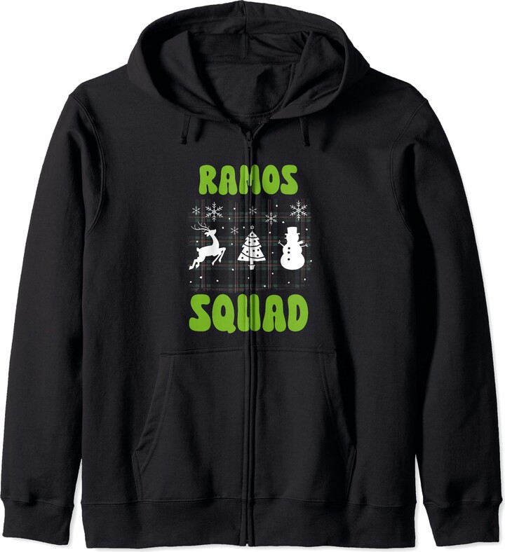 Holiday Huddle Christmas Edition Ramos Squad Family Yuletide Tribe Zip ...