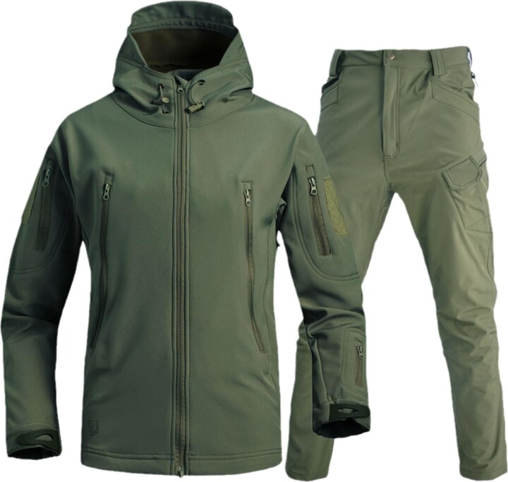 HEAITHpool Tactical Suits Men Military Soft Shell Outdoor Waterproof ...