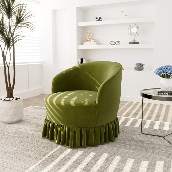 GREATPLANINC Comfy Round Accent Sofa Chair Chaise Lounges 360 Degree ...