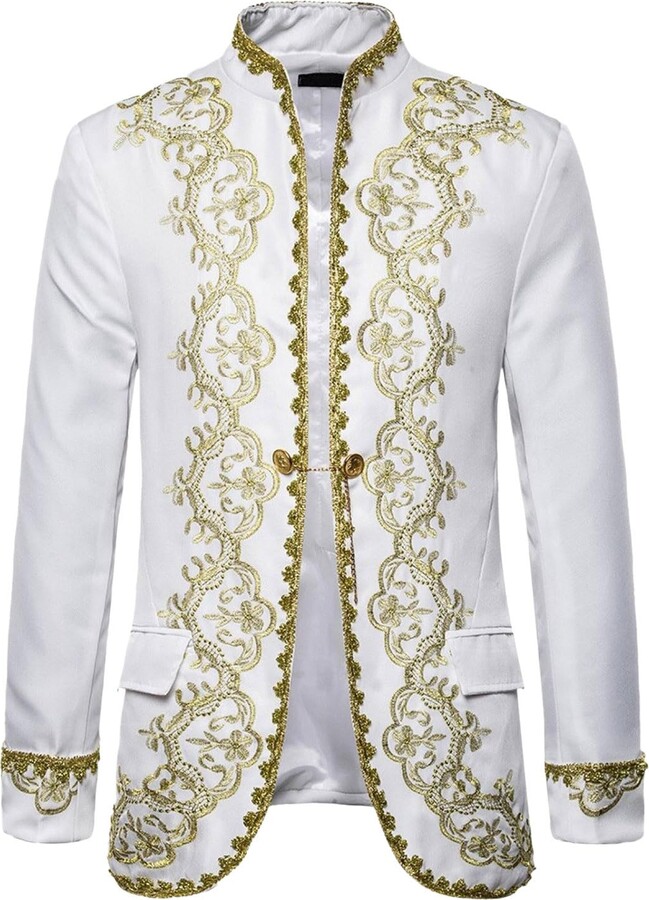 Beokeuioe Gothic Jackets Medieval Tuxedo Jackets Steampunk Jackets Men ...