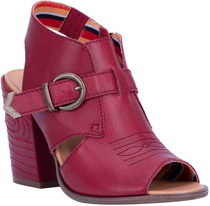 Dingo Open Toe Leather Slingback Sandals - Stirrup - ShopStyle