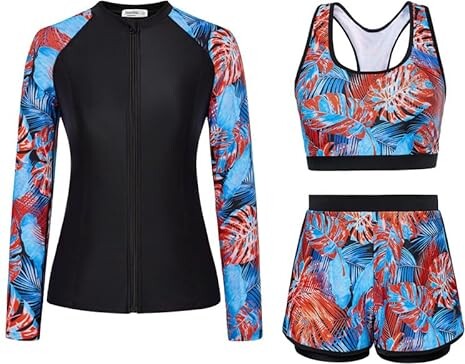 JASAMBAC Womens Rash Guard Sets - ShopStyle Swimwear