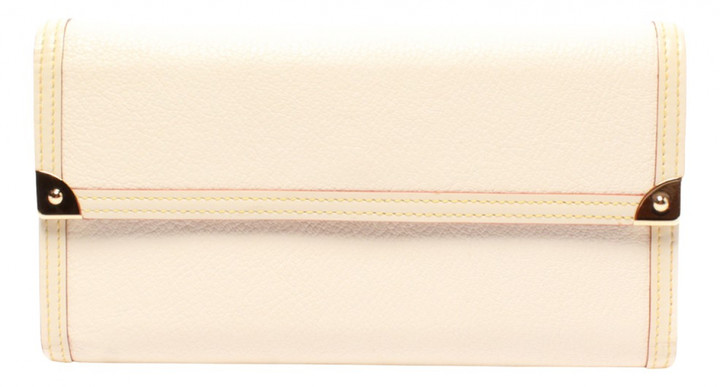 Louis Vuitton White Leather Wallets - ShopStyle