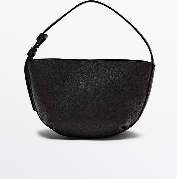 Massimo Dutti Mini Tumbled Nappa Leather Crossbody Bag - ShopStyle