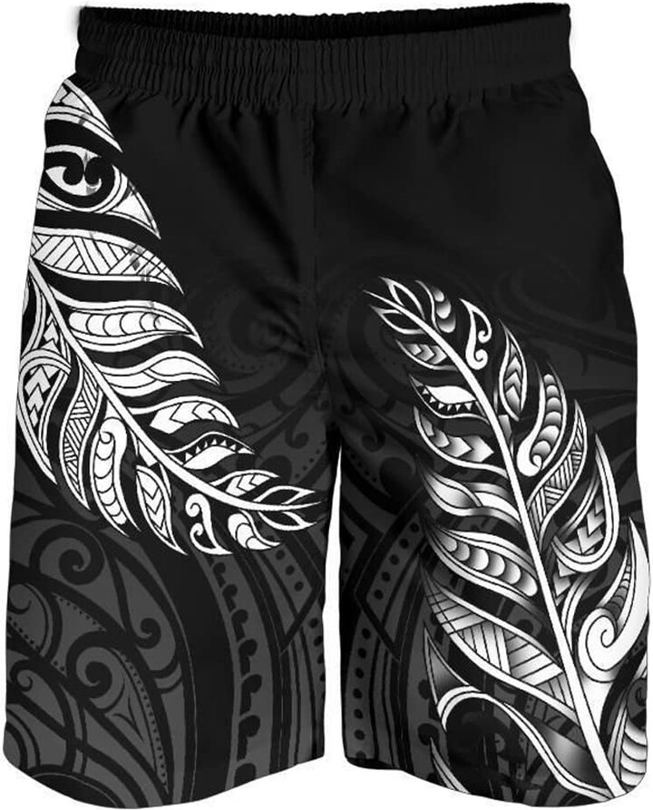 Serired Men New Zealand Maori Fern Tattoo Pattern Shorts Shorts - ShopStyle