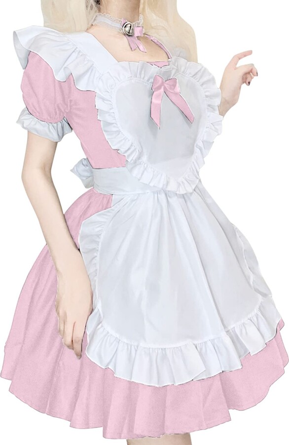 Hoothy-Herren Anime French Maid Apron Lolita Fancy Dress Sexy Outfits ...