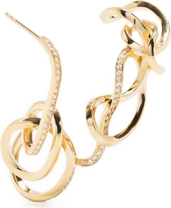 COMPLETEDWORKS Completed Works Recycled Silver Ear Climber W/ Top Az ...