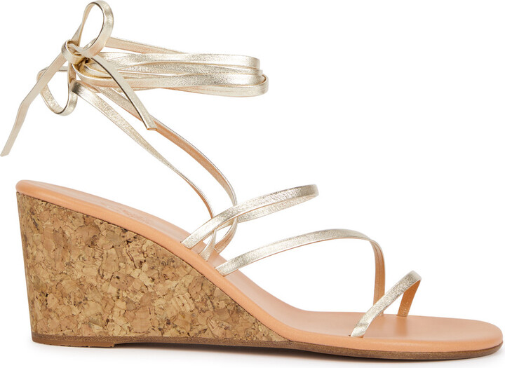 Ancient Greek Sandals Lithi Lace-up Leather Wedge Sandals - ShopStyle